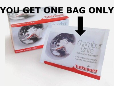 TUTTNAUER Chamber Brite Autoclave Sterilizer Cleaner Packets CB0010 04/ ...