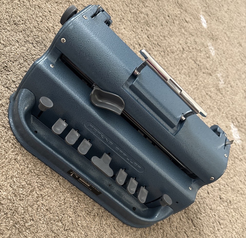 Perkins APH light-Touch Perkins Brailler Blue(TEST WORKS GREAT) | eBay