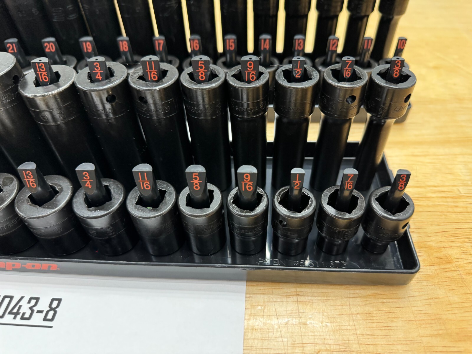 Snap-on Tools BLACK 62pc 1/2" Drive 6pt Impact Shallow / Deep Master ...