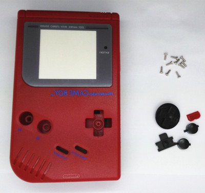 New OEM Red Full Housing Shell for Nintendo For Gameboy Classic DMG-01 ...