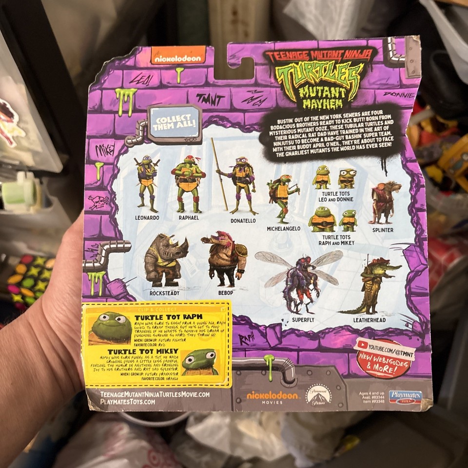 TMNT Mutant Mayhem TURTLE TOTS Raph & Mikey Teenage Mutant Ninja ...