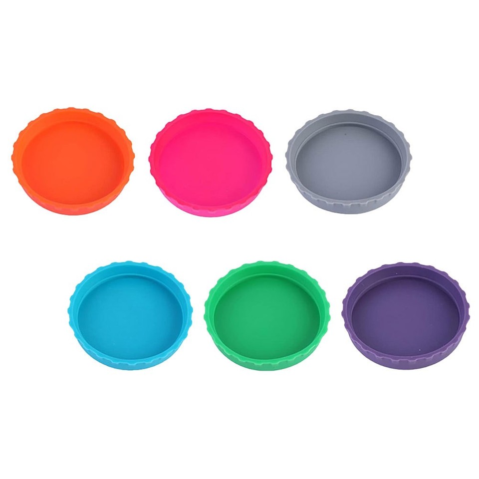6 Pcs Silicone Can Lids Reusable Soda Can Covers Standard Size Stopper ...