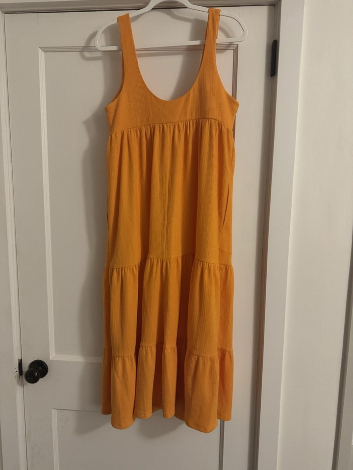 FP Beach Free People Yellow Midi Dress, Super Comfy, Size S/P. (Runs ...