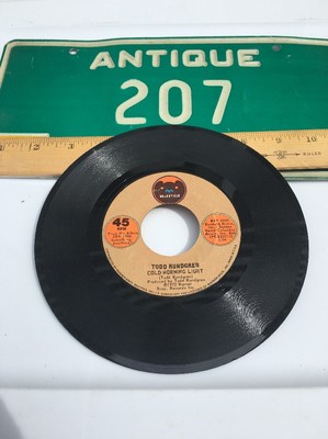 VTG 45 RPM Todd Rundgren Cold Morning Light Hello It's Me Bearsville ...