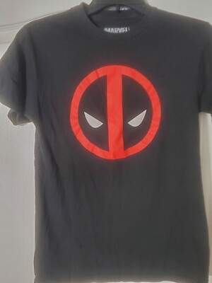 Marvel Deadpool Iconic Logo black Shirt. Size S | eBay