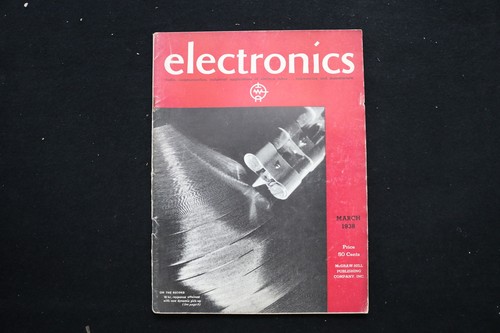 1938 MARCH ELECTRONICS MAGAZINE - ON THE RECORD COVER - E 10915 | eBay