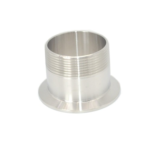 2" DN50 Sanitary Male Threaded Ferrule Pipe Fitting Tri Clamp Type ...