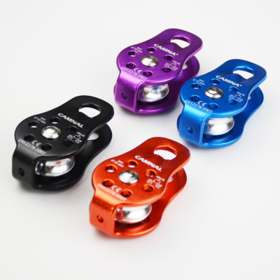 Single Micro Pulley for Rock Tree Climbing Rescue Rope Access Rigging ...