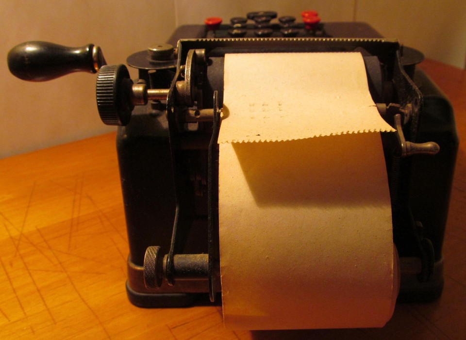 Remington Rand Vintage Hand Crank Adding Machine USA M63601 | eBay