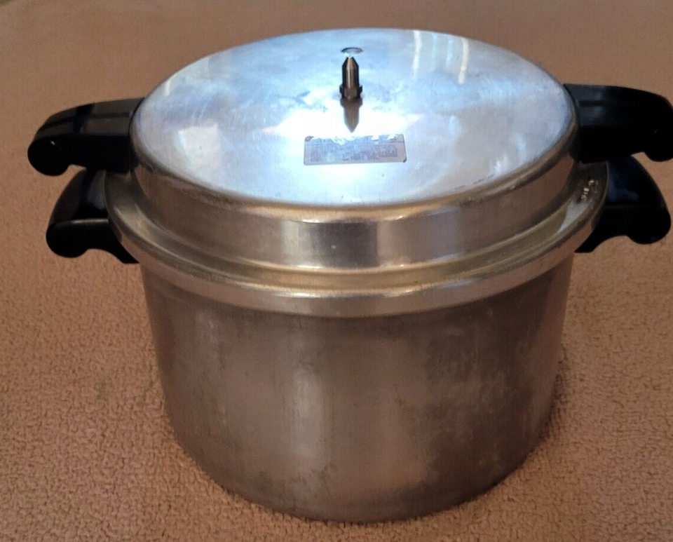 1976 Vintage 3 Piece Mirro-Matic Aluminum 8qt Speed Pressure Cooker M ...
