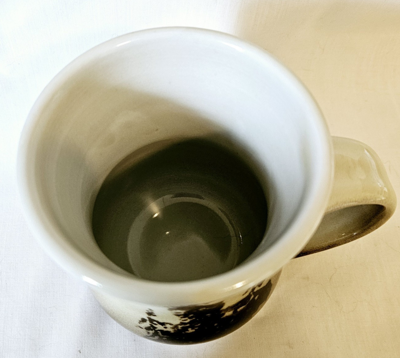 Brown Art Pottery 10 oz Coffee Mug by David Waln Oregon Artist Signed ...