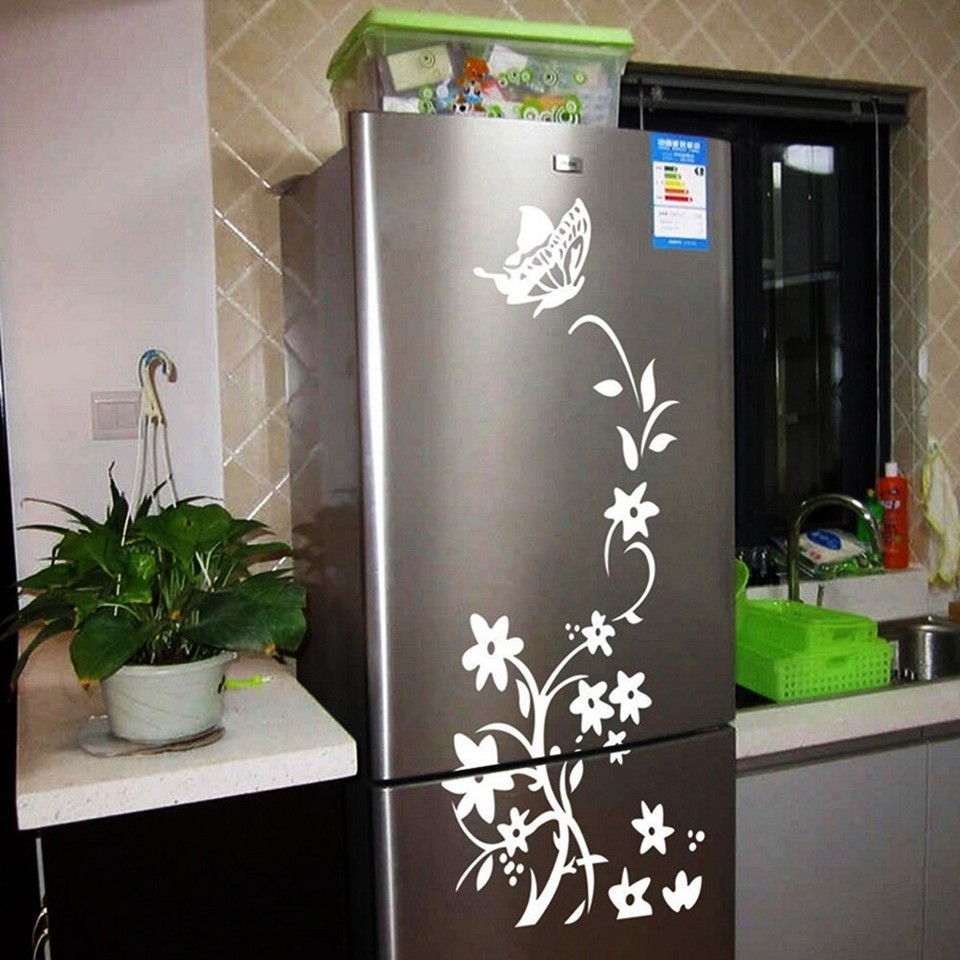 Creative Refrigerator Sticker Wall Stickers Art Mural Decor Wallpaper ...