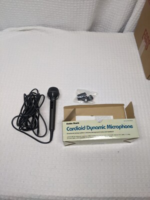 Realistic Radio Shack 33-1073A CARDIOID Dynamic Microphone w/ Box ...
