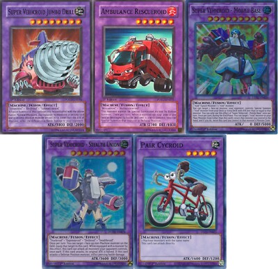 Yugioh Roid 2024 Deck - Super Vehicroid Jumbo Dril - Barbaroid - 55 ...