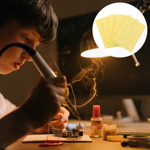 30 Pcs Soldering Iron Sponge Welding Cleaning Tip Cleaner Kit Office ...