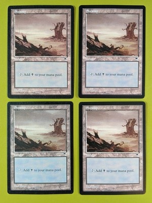 Swamp (Horizontal Log) x4 Tempest 4x Playset Magic the Gathering MTG | eBay