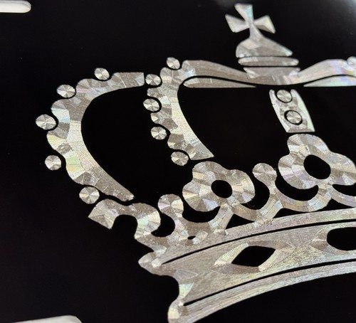 Engraved King King's Crown Car Tag Diamond Etched Vanity Front License ...