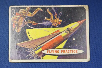 1957 Topps Space Cards - #26 "Flying Practice" - Fair-Good Condition | eBay