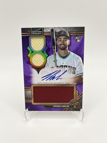 2024 Topps Triple Threads Jordan Lawlar Triple Patch Auto #/75 | eBay