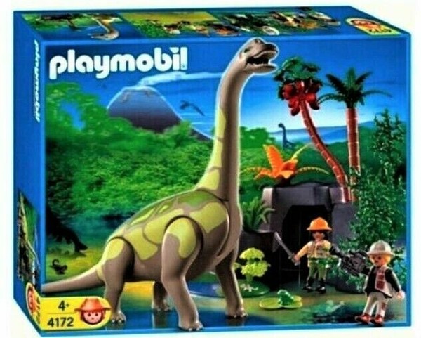 PLAYMOBIL #4172 Brachiosaurus in Rocky Territory Set HTF for sale ...