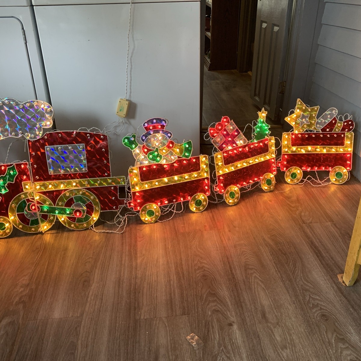 Lighted Outdoor Christmas Train Display