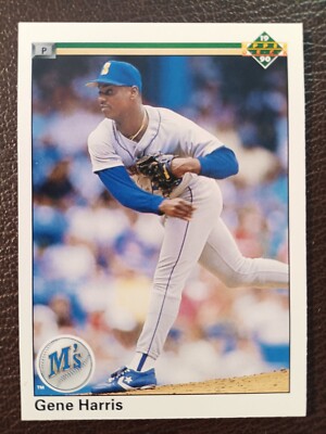 GENE HARRIS SEATTLE MARINERS 1990 UPPER DECK BASEBALL CARD #565 | eBay