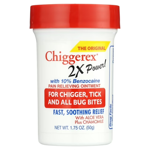 Chiggerex 2x Medicated Ointment: Chiggers, Mosquito, Bug Bites, 1.75oz ...