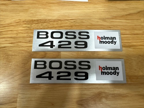 1969-1970 Ford Mustang Boss 429 Valve Cover Metal Emblems | One Pair ...