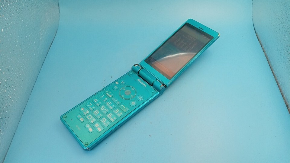 SHARP AQUOS KEITAI DOCOMO SH-06G Blue Android Flip Phone Unlocked From ...