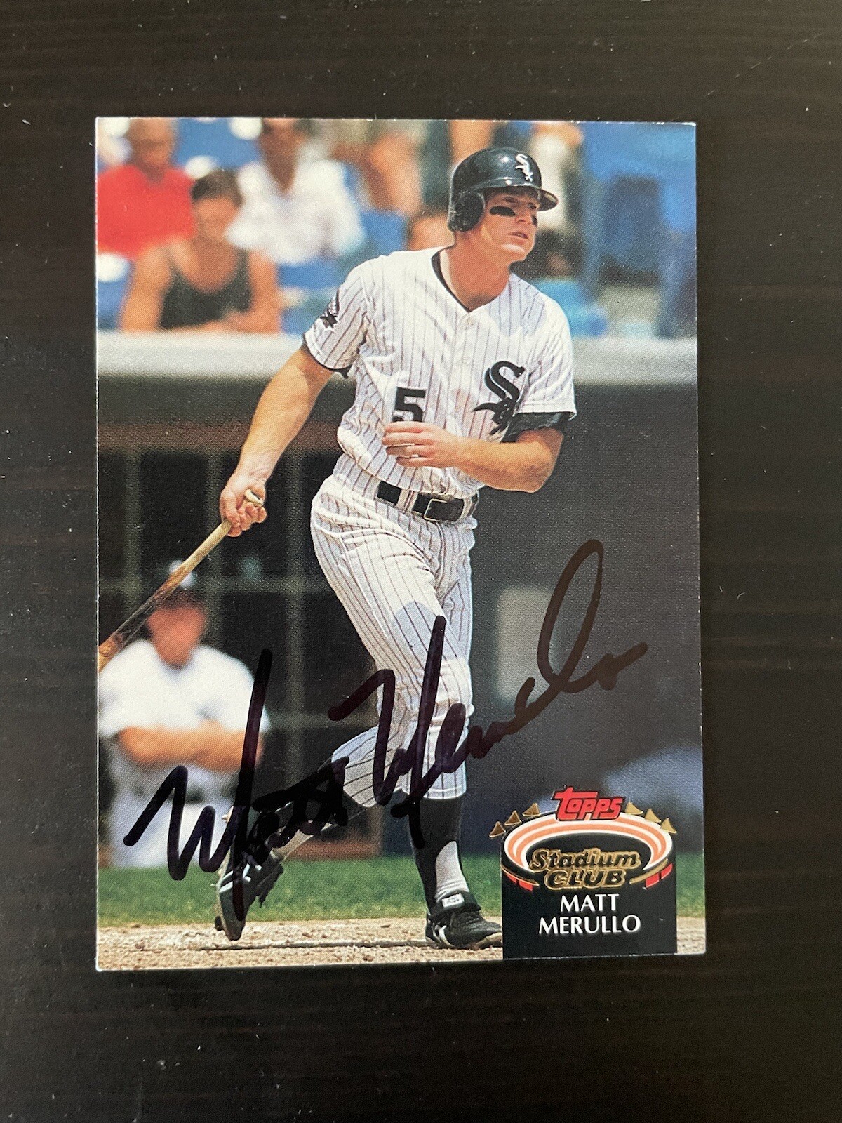 1992 Topps Stadium Club #404 Matt Merullo Chicago White Sox Signed Card ...