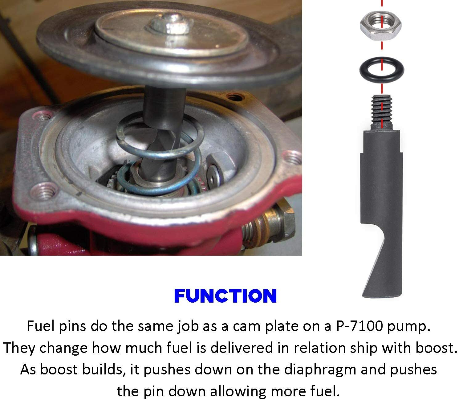 VE Pump Fuel Pin & 3200 RPM Governor Spring Kit for 1988-1993 5.9L ...