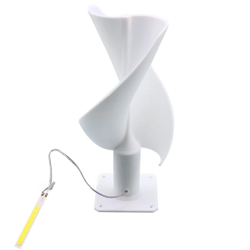 Wind Turbine Model 20w Micro Wind Turbine With Led Light Vertical Wind ...