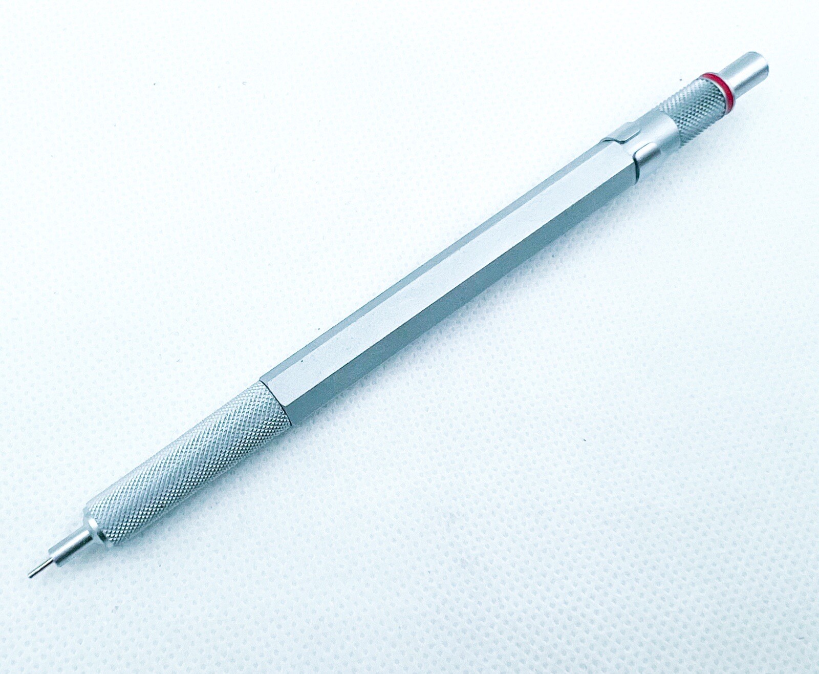 NOS Rotring 600 First ver. Spring Mechanical Pencil 0.5mm Silver W Box ...