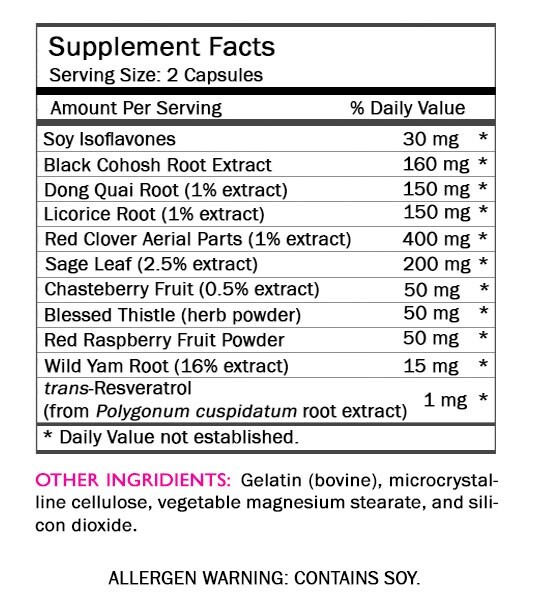 Licorice Root - WOMEN'S SUPPORT PILLS - Soy Isoflavones for Hormonal ...