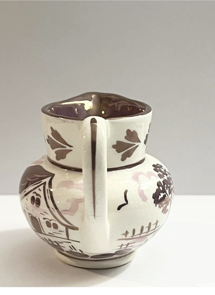 Old Castle Small Sunderland Lustre Pitcher 2-1/2’ Tall Made In England ...