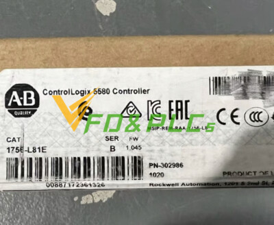 New Allen Bradley 1756-L81E Factory Sealed ControlLogix 3MB Controller ...