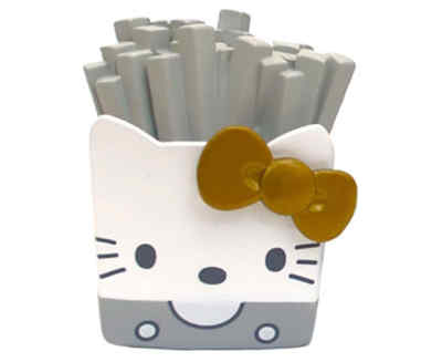 kidrobot Hello Sanrio Vinyl Mini Figure - Hello Kitty French Fry (GOLD ...