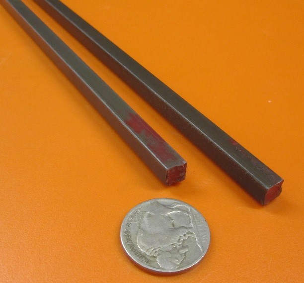 Square W1 Tool Steel Bar 1/4" Thick x 1/4" Wide x 36" Length, 2 Pieces ...