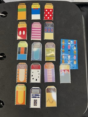 Disney Parks 2025 Character Trash Bins Cans Mystery Pins WDW COMPLETE ...