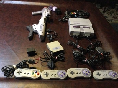super nintendo snes console bundle games | eBay