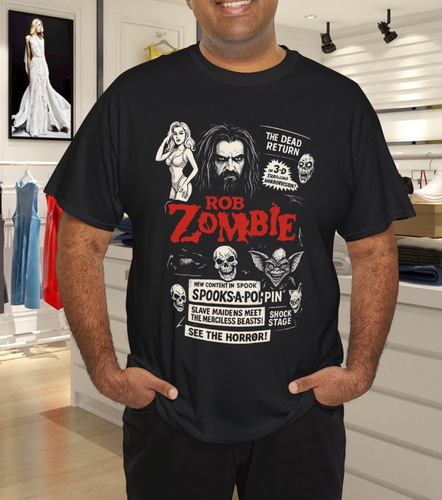 Vintage 90s Rob Zombie Spooks-A-Poppin Band Tee T-Shirt | eBay