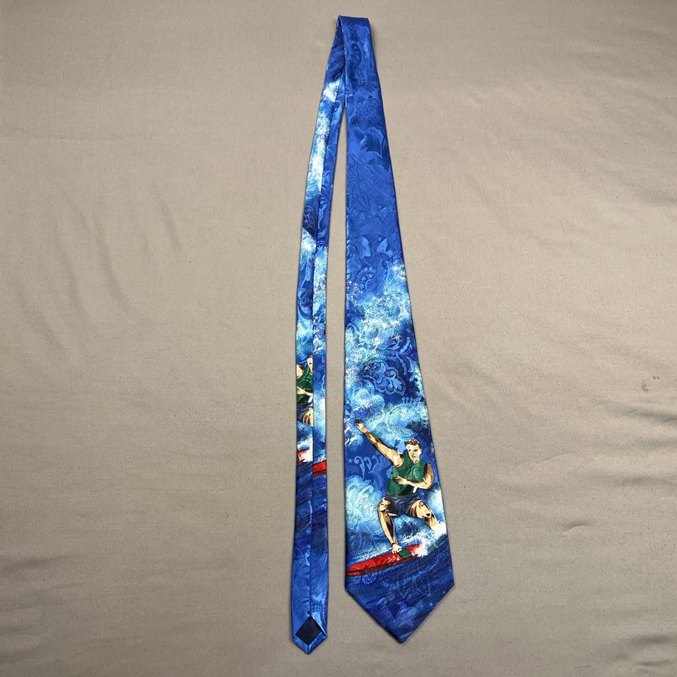 FloRence Big Surfing Surf Rider Mens Necktie Blue | eBay