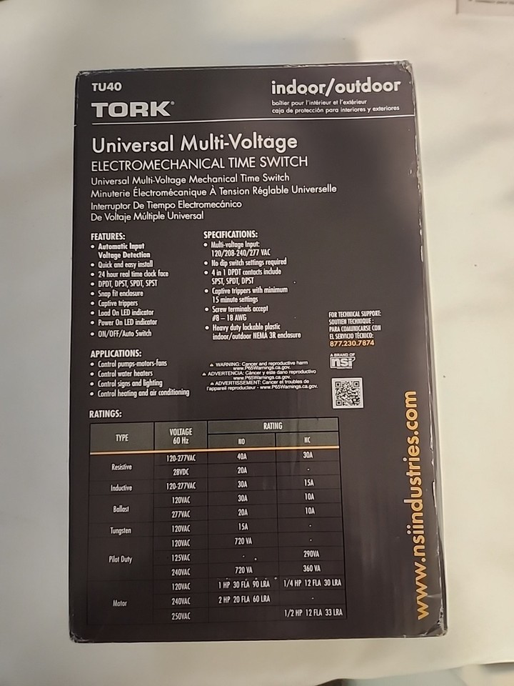 NSI TU40 Electromechanical Timer Switch | eBay