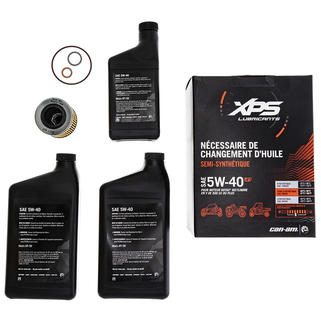 BRP 779258 Can-am 5w-40 XPS Synthetic Blend Oil Change Kit 500cc Rotax ...