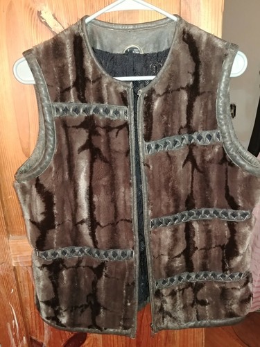 Echtes leder vest leather - Gem