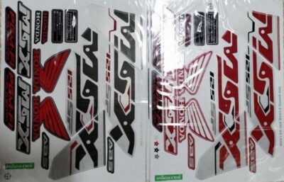 MOTORCYCLE ACCESSORIES STICKER GRAY AND RED FOR HONDA MSX SF NEW | eBay