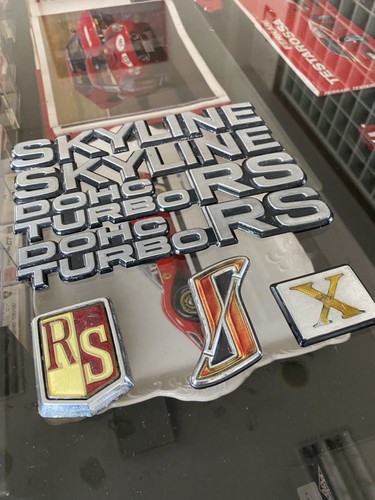 JDM Rare Skyline DR30 Iron Mask Paul Newman FJ20 RS Turbo Emblem Old ...