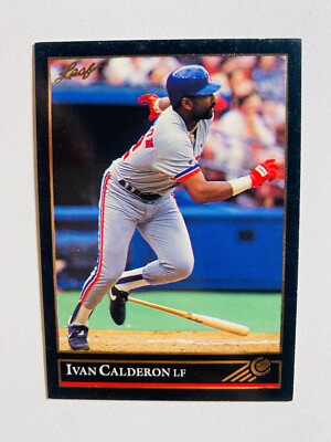 1992 LEAF #283 IVAN CALDERON NM-MT MLB BASEBALL CARD | eBay