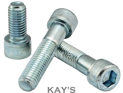M10 (10mmØ) CAP SCREWS ALLEN KEY SOCKET HEAD BOLTS HIGH TENSILE 12.9 ...
