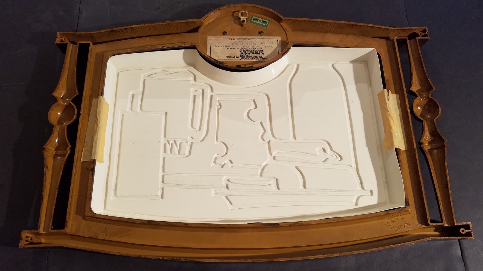 Vintage 1971 Carling Black Label Beer Sign 25" X 17" | eBay